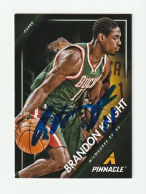 Brandon Knight Signed 2013-14 Panini Pinnacle Card #93 Auto Bucks ...