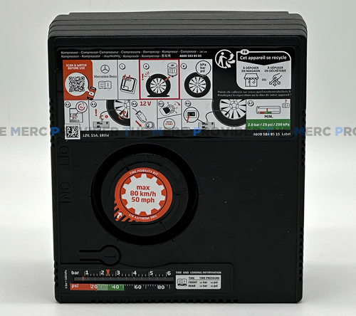 Mercedes-Benz Genuine OEM TireFit Tire Sealant w/ Air Tire Pump 450 mL ...