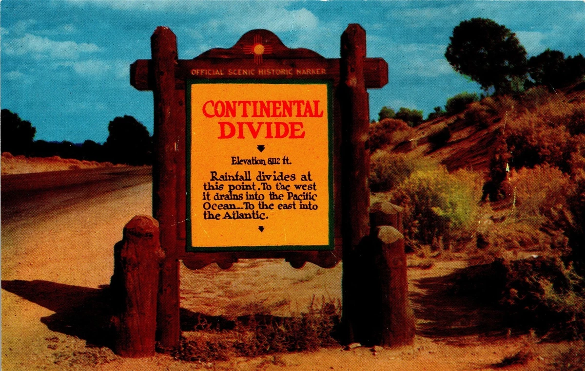 Continental Divide Sign