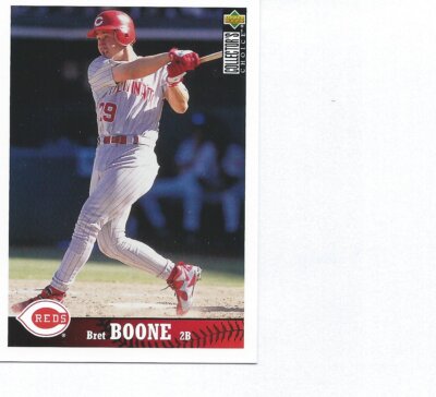 1997 Bret Boone Upper Deck Collectors Choice Card Cincinnati Reds #302 ...