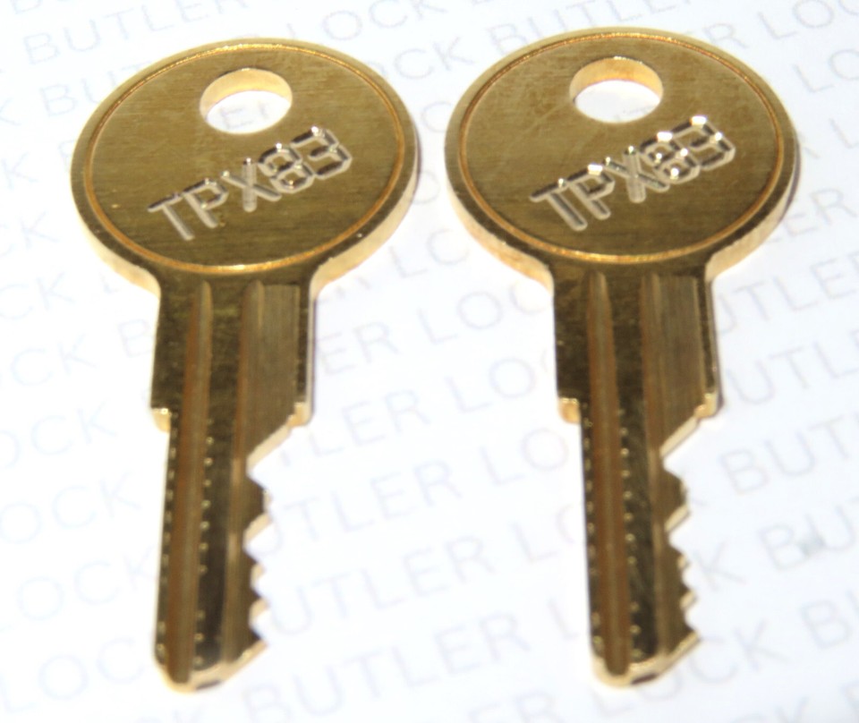 2 Gas Pump Replacement Lock Keys Pre-Cut To Key Code TPX83 New Keys ...