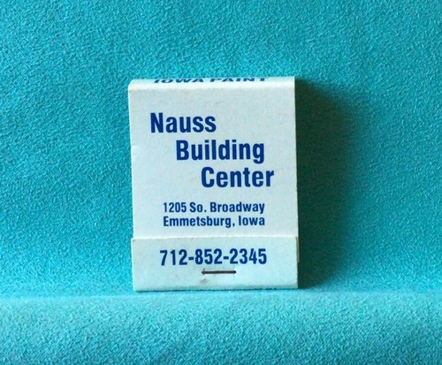 Matchbook Unstruck Nauss Building Center Emmetsburg Iowa | eBay