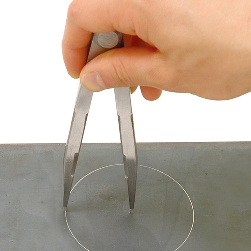 SHINWA Divide Craft Tool Scribe Carbon Steel Tip Compass Scriber 10cm ...