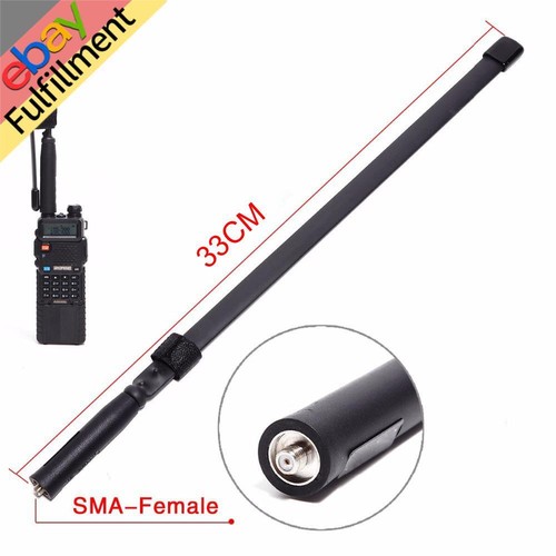 33cm Antenna SMA-Female Dual Band VHF UHF 144 430Mhz Foldable For ...