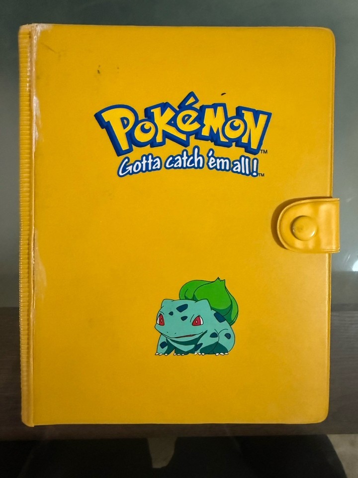 1999 Pokemon Bulbasaur Yellow Collector's Album Vintage Pocket Binder ...