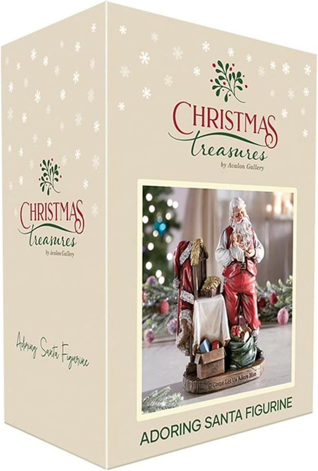 Religious Gifts Adoring Santa Claus with Infant Jesus Christ Rein ...
