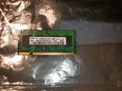 SAMSUNG 512mb 2Rx16 PC2 4200S 444 12 A3 DDR2 SODIMM | eBay