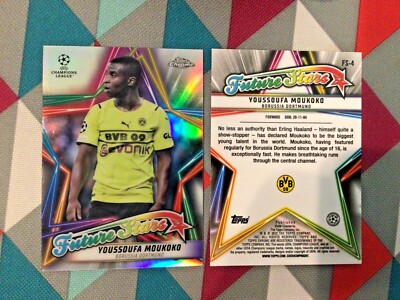 #FS-4 YOUSSOUFA MOUKOKO Future Stars 2021-22 TOPPS CHROME UEFA ...