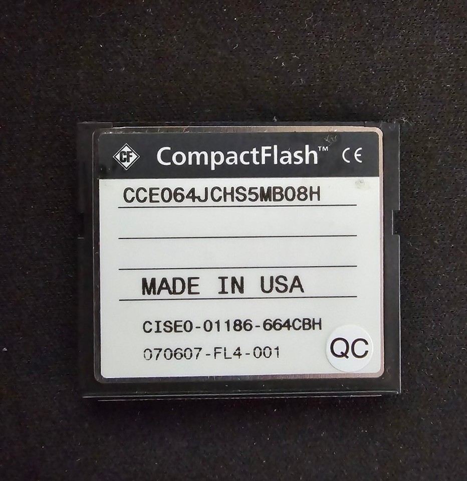 Cisco 64 MB CF Compact Flash Memory Card for 1811 1812 1841 2800 3800 ...