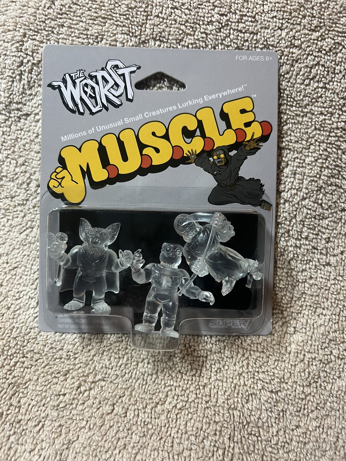 Super7 The Worst Series 1 M.U.S.C.L.E. MUSCLE Mini Figures Set Clear ...