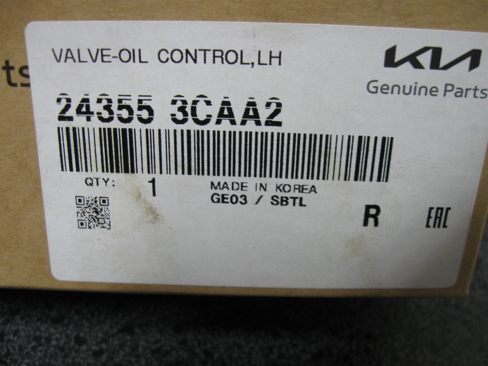 Kia Hyundai 24355 3CAA2 Left Variable Valve Timing Solenoid New ...