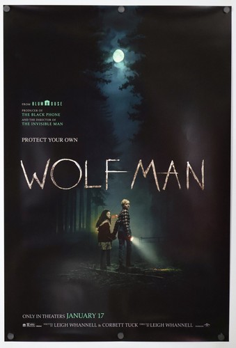 Wolf Man Wolfman original DS movie poster 27x40 D/S 2025 Adv B Blumhouse Horror | eBay
