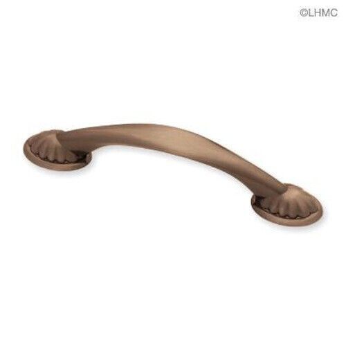 (5 Pack) 3 inch or 3-3/4 inch Dual Mount Shell Pull Satin Red Antique ...