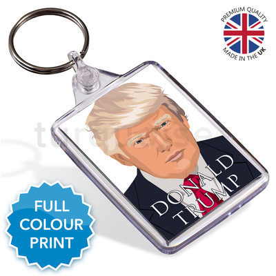 Donald Trump America Souvenir Photo Gift Keyring Key Fob 50 x 35 mm ...
