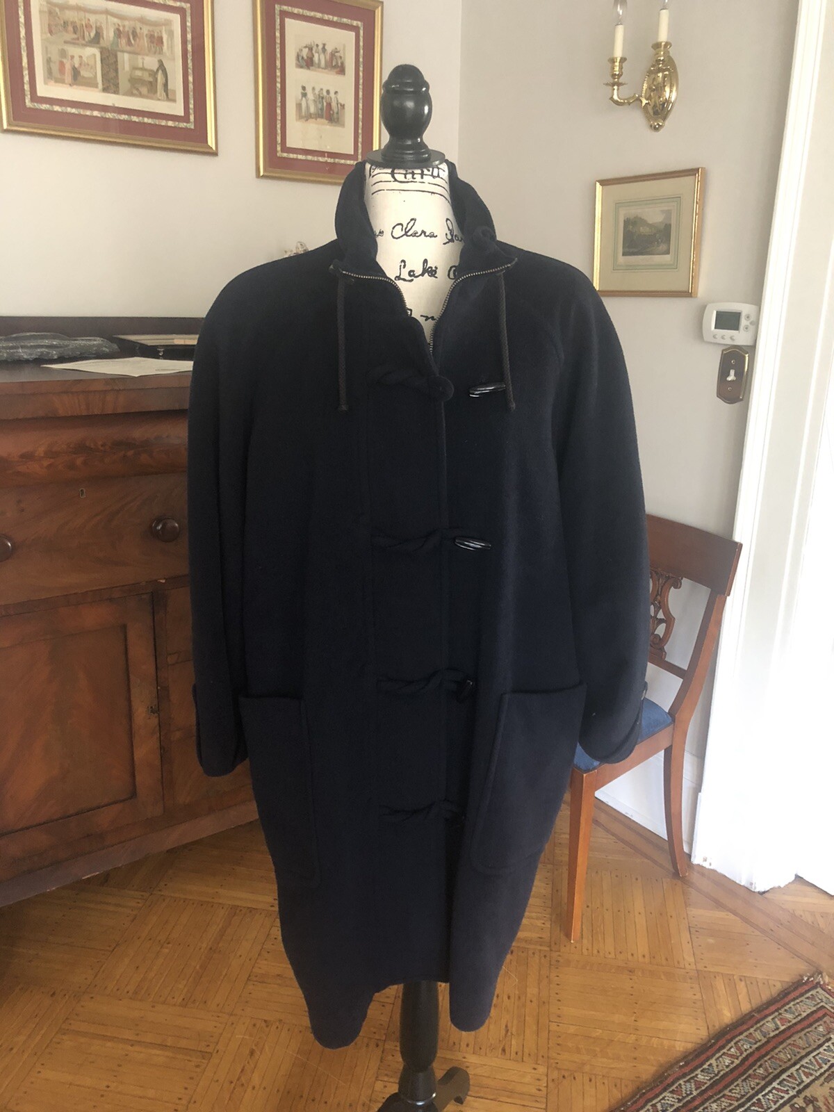 Vintage Huberman Blarney Ireland Wool Cashmere Navy B… - Gem