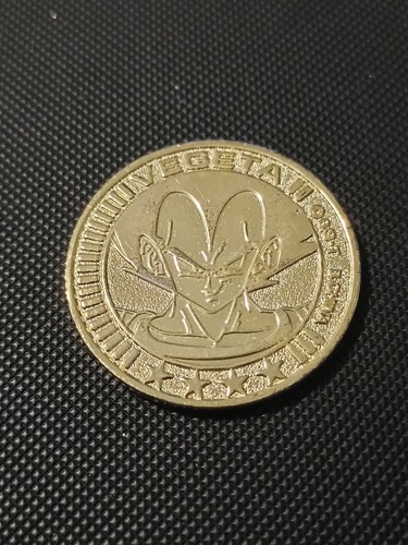 COIN PIECE MEDAL MEDAILLE VEGETA DRAGON BALL DBZ 2004 COLLECTOR BANDAI ...