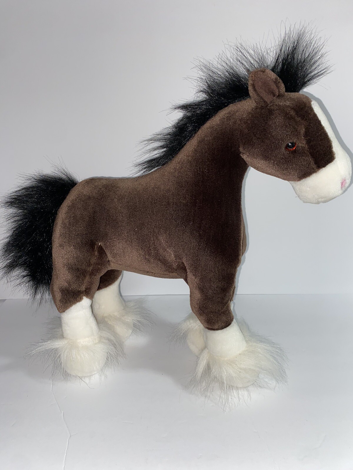 Gund Clyde Dark Brown Clydesdale Horse Plush 14" Stuffed Animal | eBay