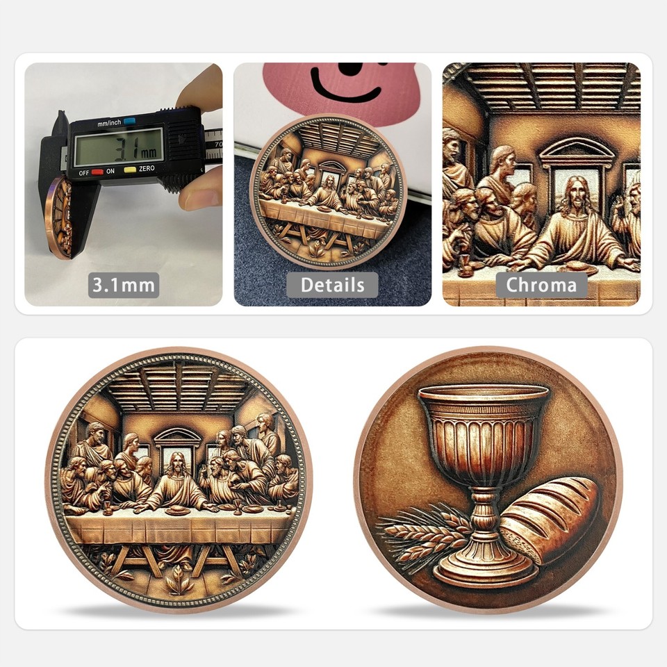 20 Pcs Jesus Christ & Last Supper Religious Coin Great Religious ...