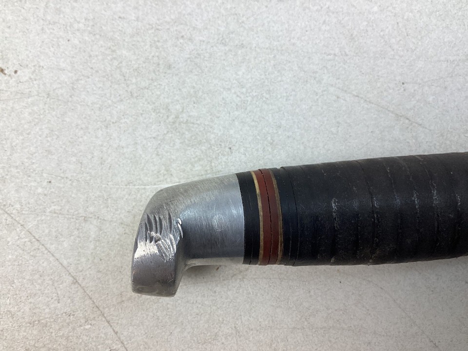 WESTERN USA L66 D Fixed Blade Hunting Knife - Leather Handle w/ Double ...