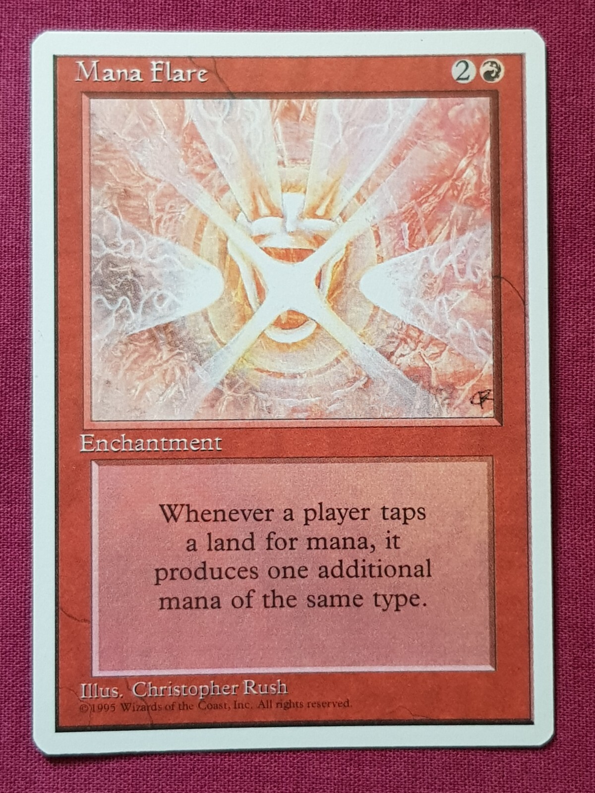 Magic The Gathering 4TH EDITION MANA FLARE red card MTG | eBay