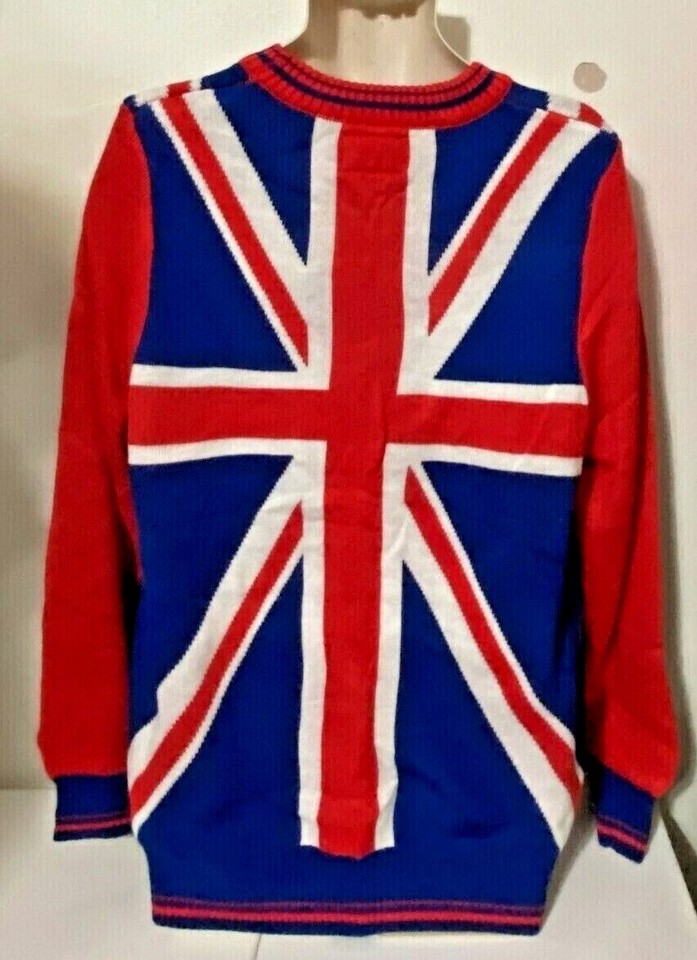 NWT Men's Tipsy Elves UNION JACK Flag UK Flag SWEATER Men's XL NWT | eBay