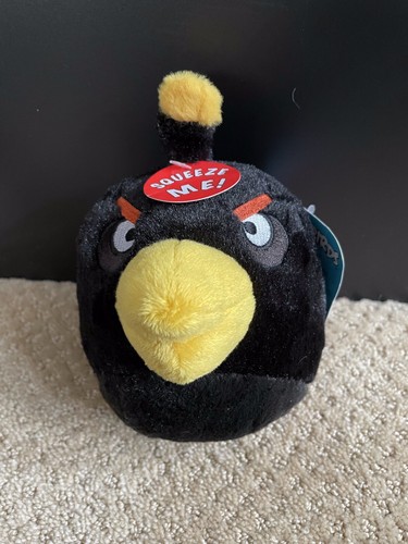 Angry Birds Bomb Plush, W Both Tags, 6” RARE | eBay
