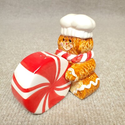 Cracker Barrel Gingermint Sweet Collection Gingerbread Man Salt Pepper ...