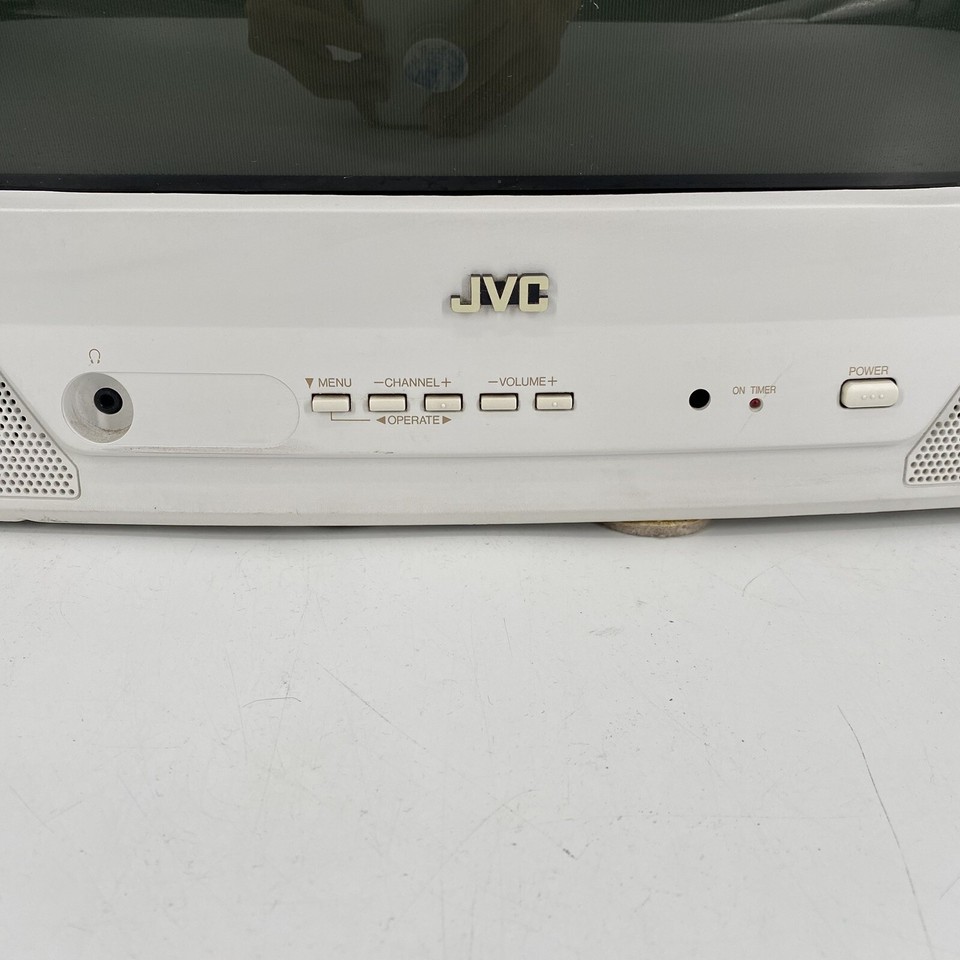 JVC 20" CRT TV AV-20121 - White Retro Gaming TV TESTED | eBay