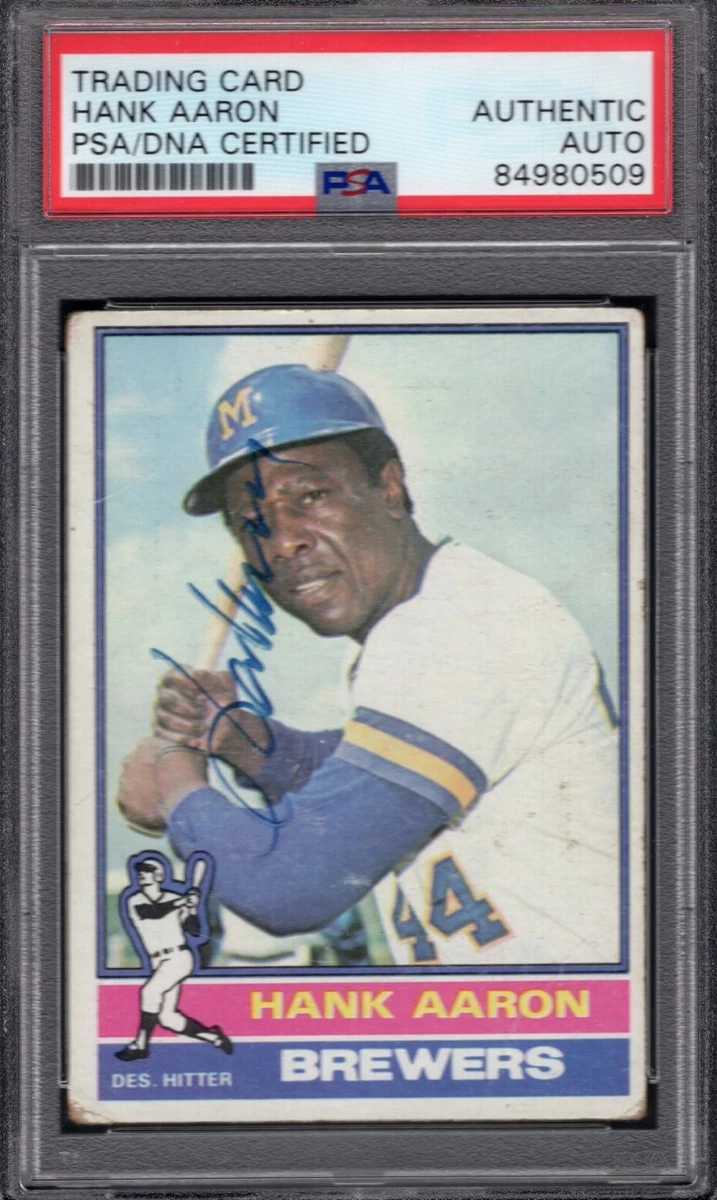 Hank Aaron Baseball Card 1976
