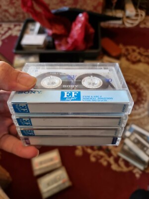 4 x SONY SUPER EF90 VINTAGE USED CASSETTE TAPE EF 90 | eBay UK