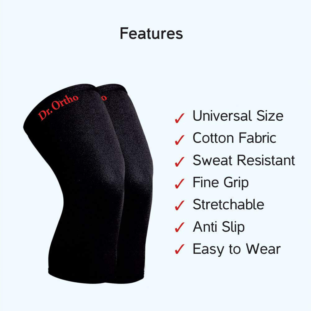 Dr Ortho Knee Cap Black,Universal Size Knee Cap for Knee Support Fresh ...