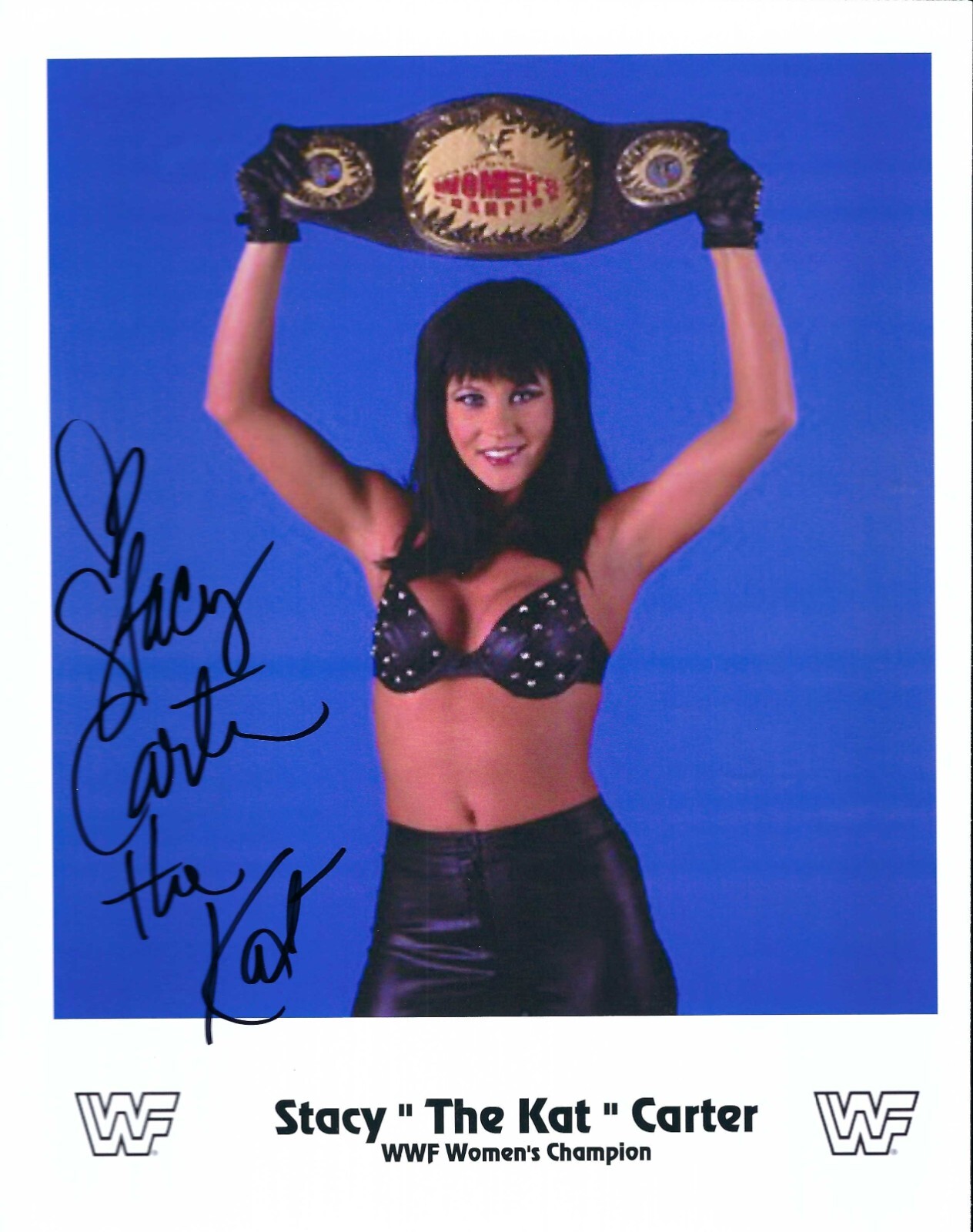 m3136 Stacy Carter the Kat signed wrestling Photo w/COA **BONUS** | eBay