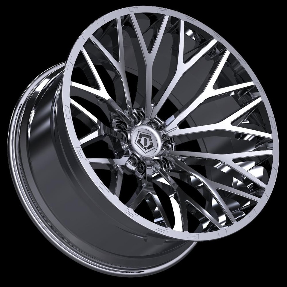 TIS Wheels 566C 24x12 -44 Chrome 6x139.7 6X5.5 (QTY 1) A276730 | eBay