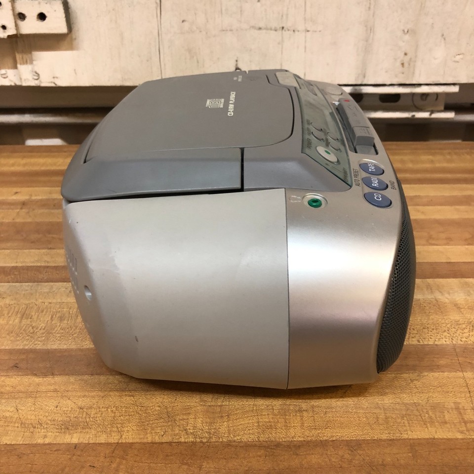 Sony CFD-S01 AM/FM Radio Cassette Recorder CD Player Boombox (WORKS) | eBay