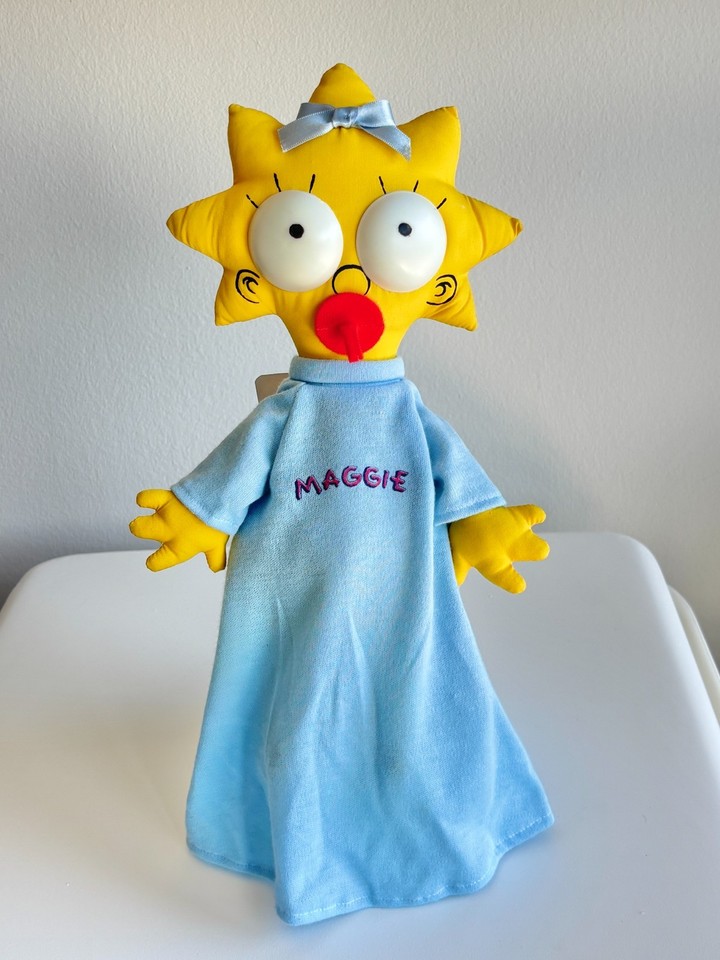 The Simpsons Maggie (1990) Dan Dee Plush Rag Doll Prototype Sample RARE ...