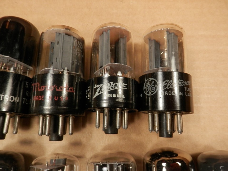 15 Vacuum Tubes 6SN7 GT GTA GTB , 6X5GT, 50L6GT, 6V6GT, 6J5GT, 5Y3GT ...