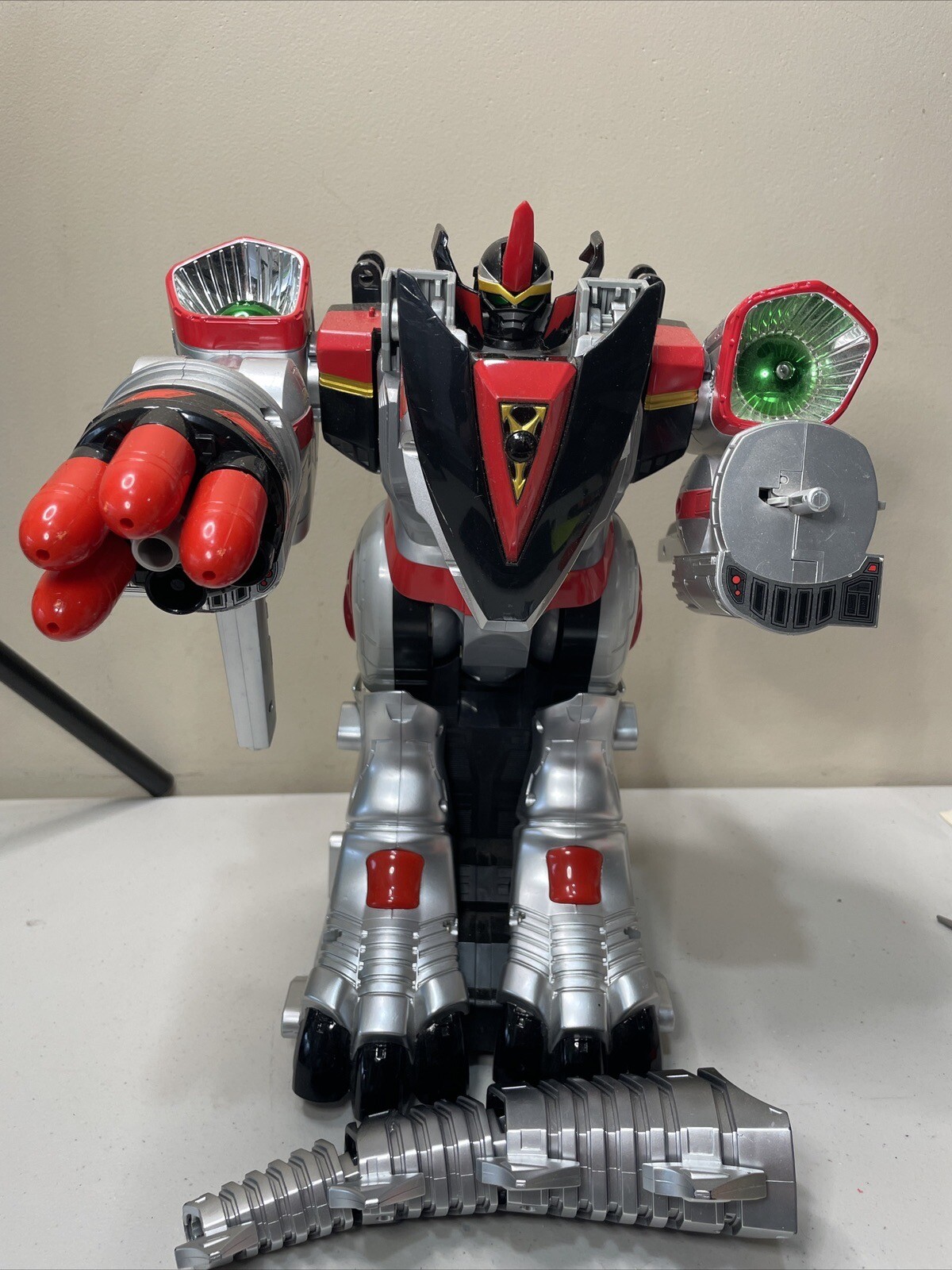 Power Rangers Time Force Quantasaurus Rex Megazord Q-Rex Incomplete Bad ...