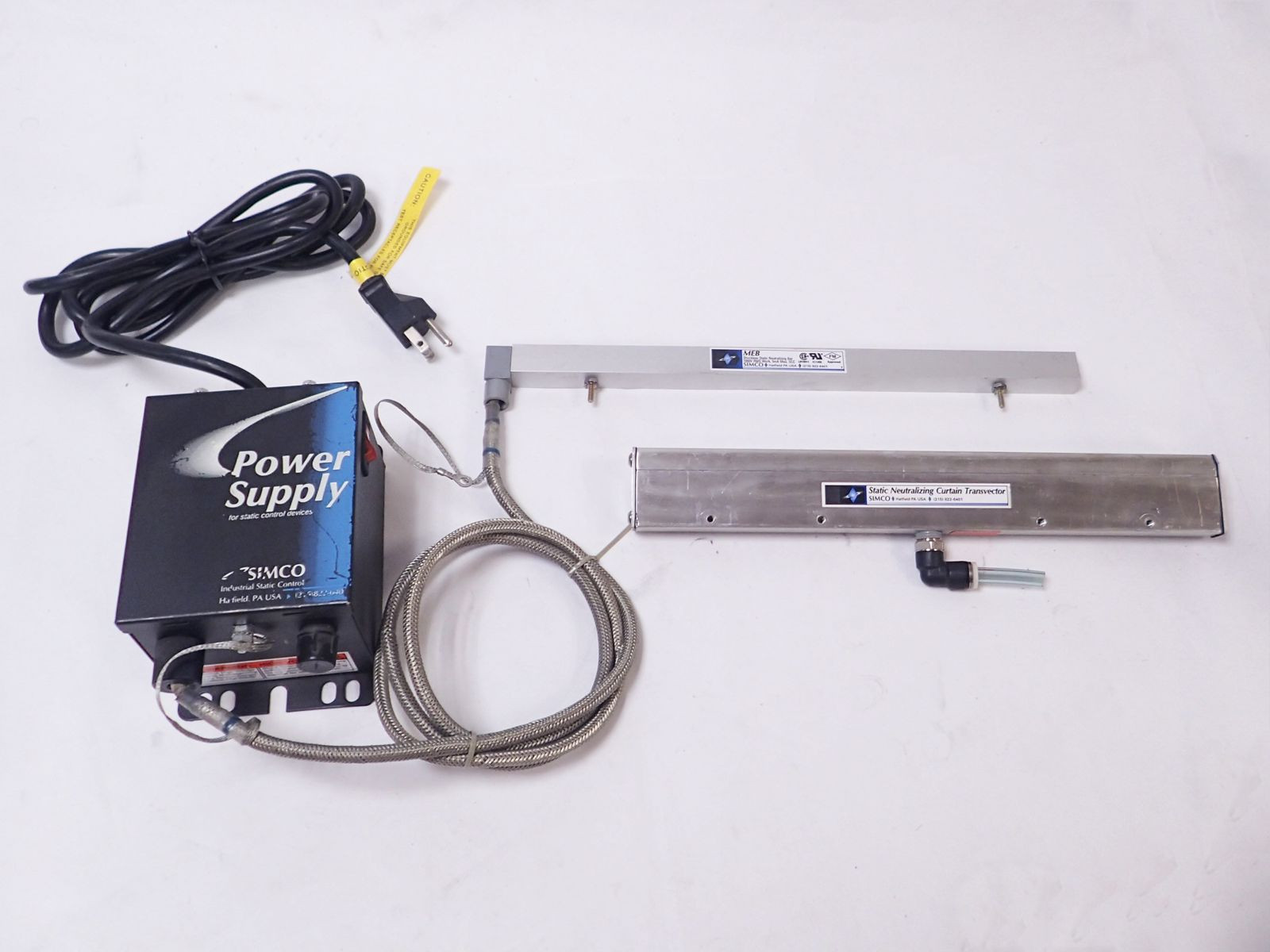SIMCO STATIC NEUTRALIZING CURTAIN TRANSVECTOR w/ MEB STATIC BAR & POWER SUPPLY | eBay