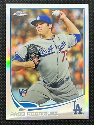 2013 Topps Chrome Refractor Paco Rodriguez Rookie Card #182 Dodgers 32C ...