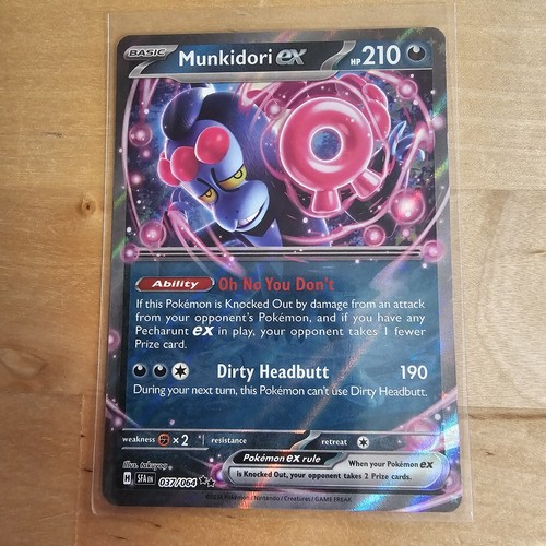 Munkidori ex 037/064 Shrouded Fable Double Rare PACK FRESH Pokemon Card ...
