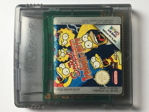 The Simpsons Night of the Living Treehouse of Horror GBC Gameboy Color ...