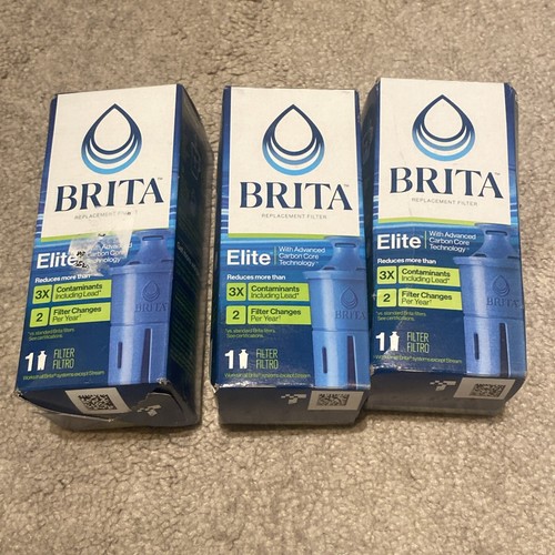 Brita Elite Replacement Water Filter for Pitchers and Dispensers 3 Pack ...