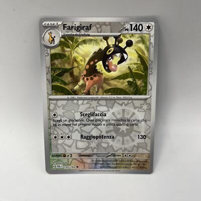 Card Pokemon Farigiraf Doesn'T Common Reverse (It) 155-193 Evolutions ...