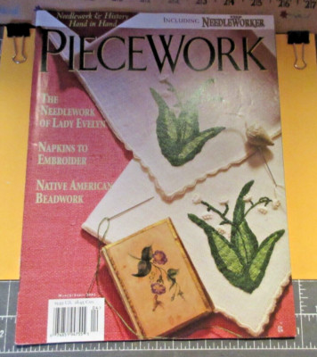 VTG.2002 Mar/Apr PIECEWORK MAGAZINE-"All Things By Hand"-Vol.X #2 Pgs ...