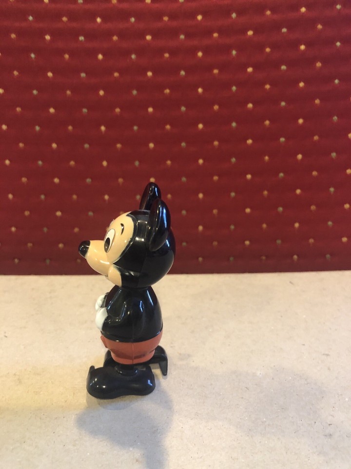 Vintage Mickey Mouse Wind Up Toy Walking 1977 Disney Productions Tomy ...