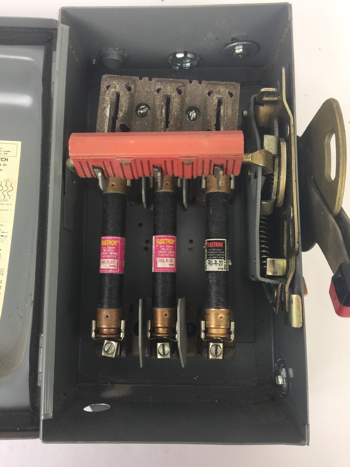 SQUARE D ~ H361AWK~ Heavy Duty Safety Switch 600VAC 30A 20HP 3PH ...