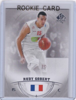 RUDY GOBERT ROOKIE CARD 2013 Upper Deck SP Authentic Jazz Basketball ...