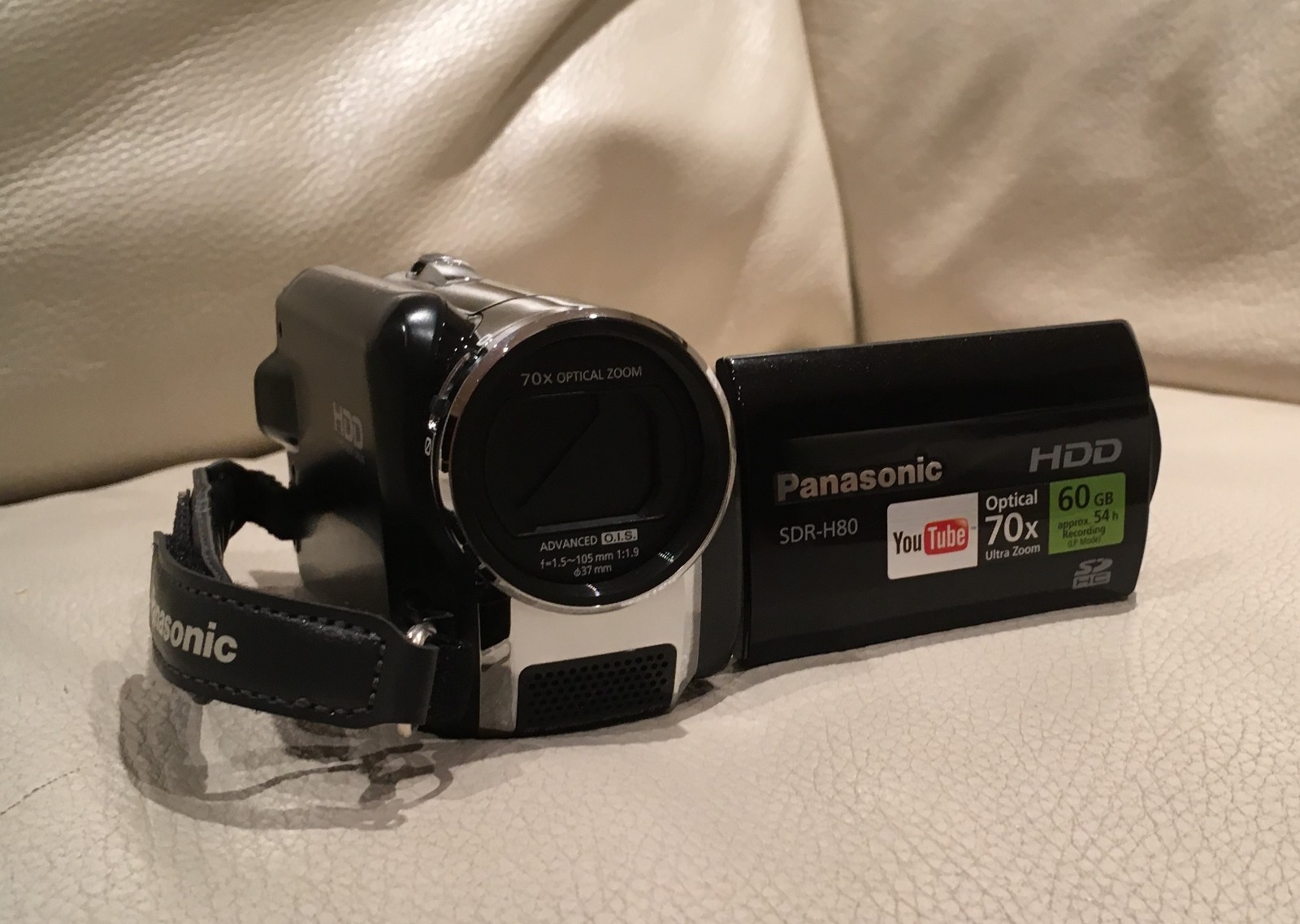 Black Panasonic SDR-H80P-K SD Card/Hard Disk Video Camera. Excellent ...