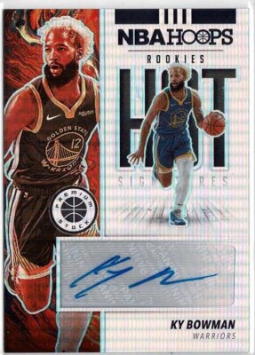 2019-20 NBA Hoops Premium Stock Ky Bowman Hot Rookies Auto Card No. HS ...