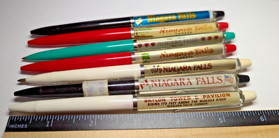 VINTAGE 7 LOT FLOATY NIAGARA FALLS PENS MADE IN DENMARK | eBay